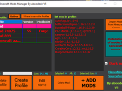 Minecraft Mods Manager By aboodedc download | SourceForge.net